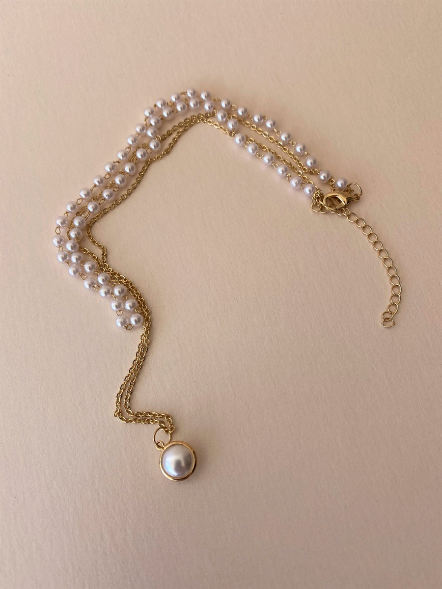 THE ELEANOR PEARL NECKLACE SET – barethreads